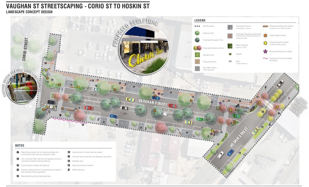 Vaughan Street Landscaping Concept Plans - Greater Shepparton City Council