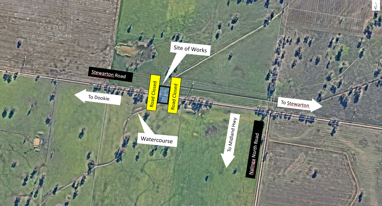 Stewarton Road, Dookie – Major culvert works - Greater Shepparton City ...