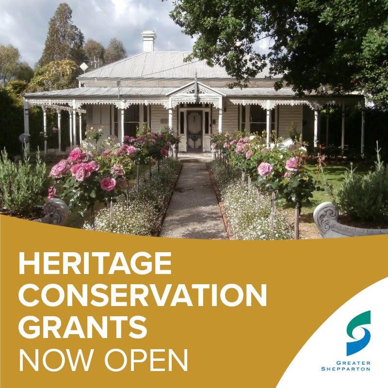 Council’s Heritage Conservation Grants Program now open - Greater Shepparton City Council